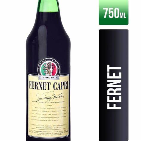 FERNET CAPRI 750 CC - Distribuidora Uruguay Express
