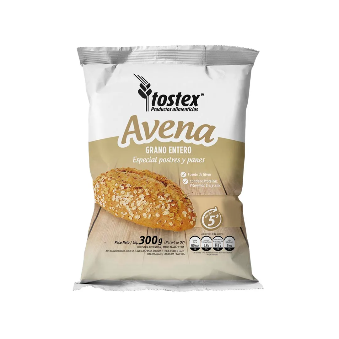 AVENA GRANO ENTERO TOSTEX X 300 G - Distribuidora Uruguay Express
